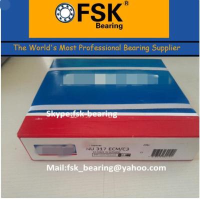 China Brass Cage Cylindrical Roller Bearings  NU317 ECM Agricultural Machinery Bearings for sale