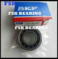 China High Precision 7205 BECBP Angular Contact Ball Bearing Single Row Nylon Cage for sale