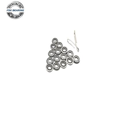 China Open Type SMF84 Steel Flanged Shielded Miniature Deep Groove Radial Ball Bearing 4*8*2mm Toy Bearing for sale