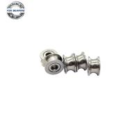China U-Shaped Groove U624ZZW7 Roller Guide Wheel Bearing Crankshaft 4x13x7mm For Textile Machinery for sale