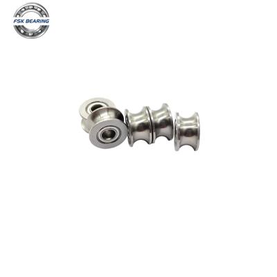 China U-Shaped Groove U624ZZW7 Roller Guide Wheel Bearing Crankshaft 4x13x7mm For Textile Machinery for sale