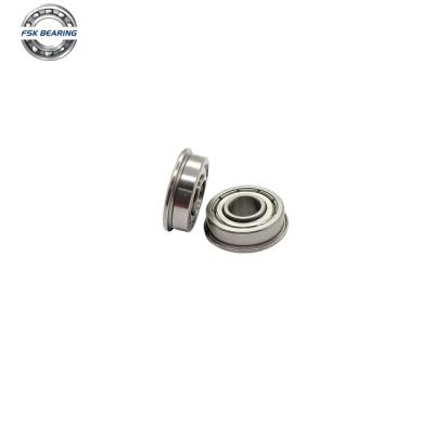 China SFR4ZZ Miniature Flanged Deep Groove Ball Bearing 6.35x15.875x5.75mm Stainless Steel Non-Standard Flange Bearing for sale