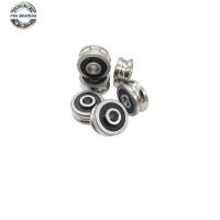 China FSKG SG66 2RS Groove Pulley Ball Bearings T Slot 6x22x10x11.8mm Textile Machine Roller Guide Wheel Bearings for sale