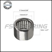 China Metric F12X17X15 F12x17x15 F121715 Full Complement Drawn Cup Needle Roller Bearing ID12mm for sale