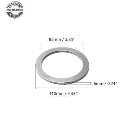 China High Precision AXK85110+2AS85110 Axial Ball Thrust Needle Roller Bearing 85*110*4mm for sale