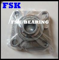 China Flanged Type SSUCF205 Pillow Block Bearings Food Grade 304 / 316 / 440 Material for sale