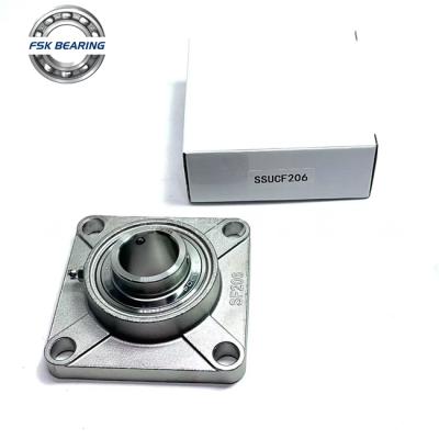 China Stainless-housed SSUCFB206 Corrosion-resisted Rigidity-boosted 30*62*38.1mm Hanging-fit unit for sale