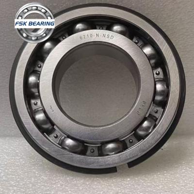 China Axial‑locatable 6210‑N‑NSD Open‑type Ball Bearing stamped steel cage general machinery for sale