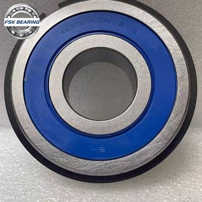 China GCr15 Chrome Steel 6306X3N-2RS Double Rubber Sealed Nylon Cage 30*75*21mm for sale