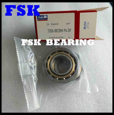 China Single Row 7206 BECBM P4 DF Angular Contact Ball Bearing ID 30mm OD 62mm for sale