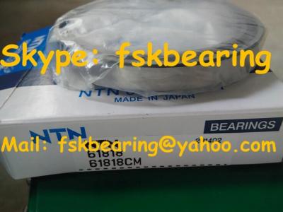 China Thin Wall Deep Groove Ball Bearings NTN 61818 90 × 115 × 13mm Miniature Bearing for sale