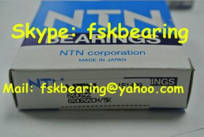 China 6206ZZ NTN Shielded Bearings Single Row Chrome Steel for Water Pump for sale