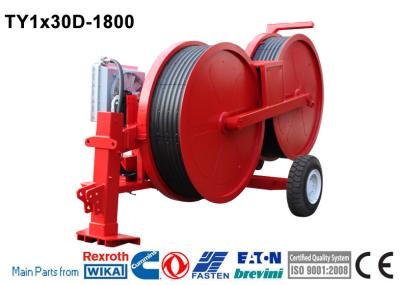 China TY-1x30 D-1800 Hydraulic Cable Tensioner - 30kN Capacity, 5km/h Max Speed Transmission Line Stringing Tool for sale