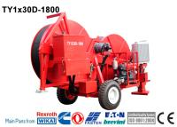 China TY-1x30-D-1800 Hydraulic Cable Tensioner 30kN Capacity 1800mm Bull-Wheel for Transmission Line Stringing for sale