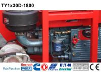 China 30KN Hydraulic Wire Tensioner for Overhead Line Stringing - 1800mm Bull-wheel, 40mm Conductor Capacity for sale
