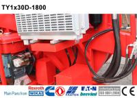 China 30kN Hydraulic Cable Tensioner with 1800mm Bull-wheel and 5km/h Speed for Transmission Line Stringing for sale
