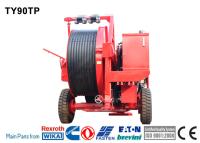 China TY90TP 90KN Hydraulic Cable Puller Tensioner with 1500mm Bull-wheel and 6800kg Weight for Transmission Line Stringing for sale