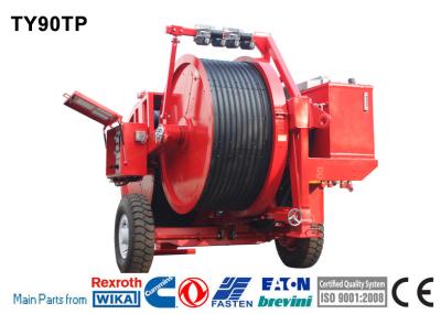 China TY90TP 90kN Stringing Hydraulic Puller Tensioner - 1500mm Bull-Wheel, 118kW Diesel Engine Power Line Equipment for sale