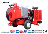 China TY90TP Hydraulic Puller-Tensioner 90kN Capacity Power Line Stringing Equipment with 5km/h Speed for sale
