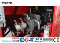 China WIKA TY90TP 90kN Hydraulic Puller Tensioner with 1500mm Bull-wheel for Transmission Line Construction for sale