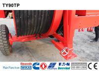 China TY90TP Max 90kN Hydraulic Puller Tensioner with Cummins Engine - 1500mm Bull-wheel, 6800kg Weight for sale