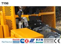 China TY90 90kN Hydraulic Cable Puller for Overhead Line Stringing - 540mm Bull-wheel, 4680kg Weight for sale