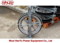 China Aluminum Single Conductor Pulleys 660x100mm Wheel Size 500mm² Capacity 20kN Load Rating for sale