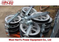 China Aluminum Single Conductor Pulleys 660x100mm Wheel Size 500mm² Capacity 20kN Load Rating for sale
