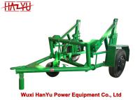 China 30kN Reel Carrier Trailer Stringing Equipment for Overhead Power Lines 2400mm Reel Diameter for sale