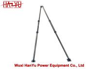 China A-Shape Aluminum Tubular Gin Pole for Transmission Lines - 6-13M Length, 120-150mm Diameter, 13-31KN Load Capacity for sale