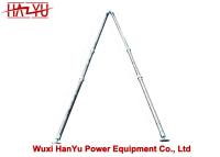 China A-Shape Aluminum Tubular Gin Pole for Transmission Lines - 6-13M Length, 120-150mm Diameter, 13-31KN Load Capacity for sale