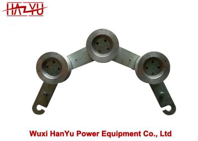 China Hook Type Grounding Block 100A Aluminum Alloy Cable Pulley for Underground Electrical Applications - 75mm & 60mm Models for sale