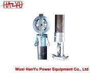 China Tubular Aluminum Gin Pole 9-11M Length 120×7mm & 150×6mm Adjustable Inner Suspended for Transmission Line Construction for sale