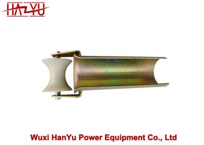 China Electrical Steel Cable Entrance Protection Roller 80-200mm Pipe Hole Overhead Line Stringing Equipment for sale