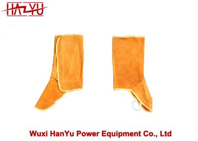China BWFC Cowhide Welding Foot Covers 32cm Heat-Resistant Safety Protection for Construction & Industrial Sites for sale
