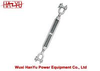 China 3/8 inch Steel Jaw Turnbuckle 6 inch Take Up US Type 1040 lbs Capacity for sale