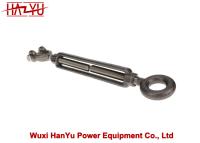 China 3/8 inch Steel Jaw Turnbuckle 6 inch Take Up US Type 1040 lbs Capacity for sale