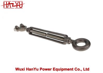 China 3/8 inch Steel Jaw Turnbuckle 6 inch Take Up US Type 1040 lbs Capacity for sale
