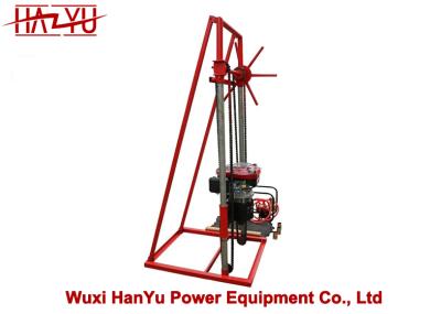 China Gasoline Portable Sampling Rig 30m Depth Manual Winch for sale