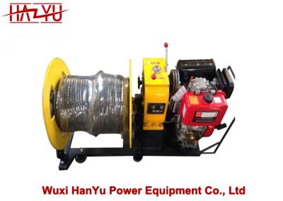China Transmission Line Stringing Equipment Cable Pulling Winch 50kN Diesel Engine 9kW for sale