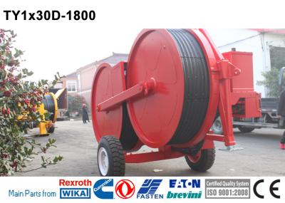 China Transmission Line Stringing Equipment Electric 18kw Hydraulic Cable Tensioner 30kN 1800mm for sale