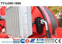 China Transmission Line Stringing Equipment Electric 18kw Hydraulic Cable Tensioner 30kN 1800mm for sale