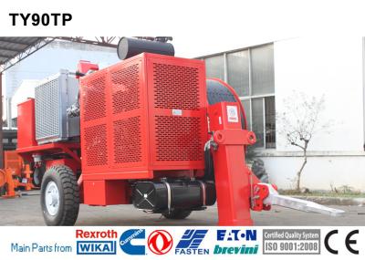 China TY90TP Hydraulic Puller-Tensioner 90kN Capacity for Overhead Line Conductor Stringing 1500mm Bull-wheel for sale