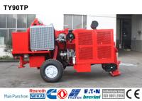 China TY90TP Hydraulic Puller-Tensioner 90kN Capacity with Diesel Engine for Conductor Stringing 4700mm Length for sale