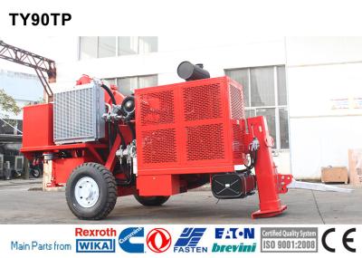 China TY90TP 90kN Hydraulic Puller Tensioner for Transmission Line Stringing - 1500mm Bull Wheel, 5km/h Speed for sale