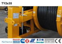China Transmission Line Stringing Equipment 2x35KN Hydraulic Tension Machine for sale