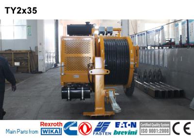 China Transmission Line Stringing Equipment 2x35KN Hydraulic Tension Machine for sale