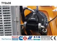 China Hydraulic Overhead Transmission Tensioner 2x35kN 1300mm Bullwheel for Stringing for sale