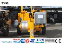 China Overhead Line Stringing Equipment 9T Hydraulic Puller 80kN Max Pull 5km/h Speed for sale