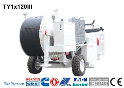 China Transmission Line Stringing Equipment 1x120KN Pulling Type Cable Tensioner for sale